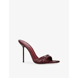 Paris Texas Lidia 105 Embossed Leather Mules