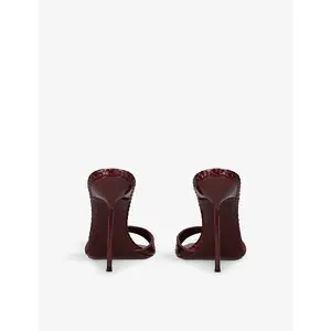 Paris Texas Lidia 105 Embossed Leather Mules