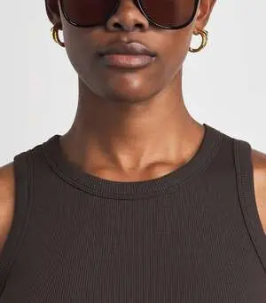 JOSEPH Stretch-cotton Yeux Tank Top