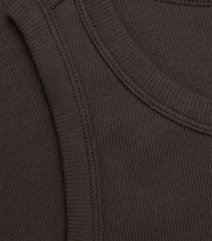 JOSEPH Stretch-cotton Yeux Tank Top