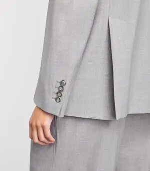 JOSEPH Stretch-wool Dana Blazer - Grey