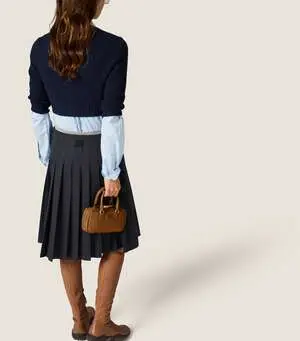 Miu Miu Wool-cashmere Cropped Cardigan