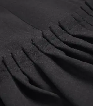 AMI Paris Wool Gabardine Midi Dress