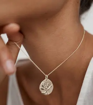Monica Vinader Sterling Peace Pendant