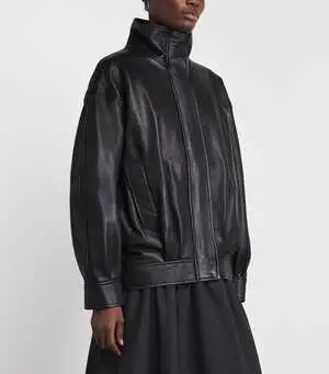ARMA Leather Paula Bomber Jacket