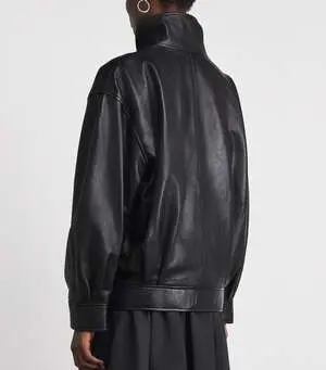 ARMA Leather Paula Bomber Jacket