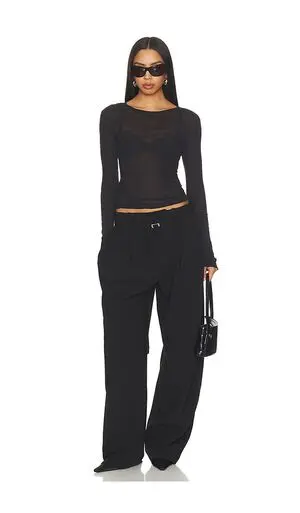 WAO Crew Neck Long Sleeve Tee