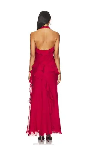 AMUR Lola Halter Gown