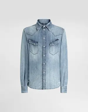 Dolce & Gabbana Denim Shirt Denim Multi-colored - Multicolor