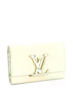 LOUIS VUITTON Capucines Wallet Leather Compact Small Wallets - Green