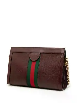 Gucci 2000-2015 Small Calfskin Web Ophidia Chain Crossbody Bag