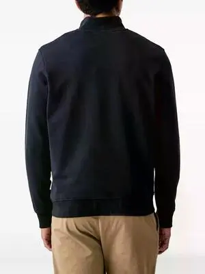 Marc O'polo Quarter-zip Ribbed-trim Cotton Sweatshirt