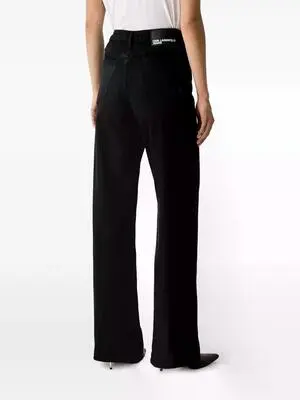 Karl Lagerfeld Logo-patch Wide-leg Jeans