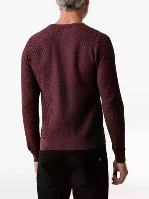 Lindbergh Textured-knit Crew-neck Sweater