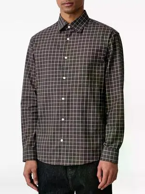 Lindbergh Grid-check Chest-pocket Shirt