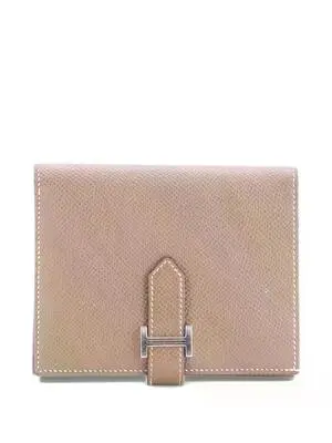 Hermès Bearn Wallet Epsom Compact Small Wallets - Grey