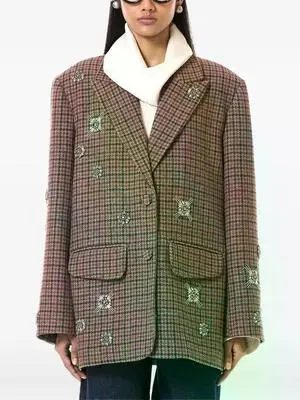 DHRUV KAPOOR Crystal-embellished Belted Blazer