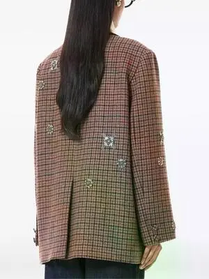 DHRUV KAPOOR Crystal-embellished Belted Blazer