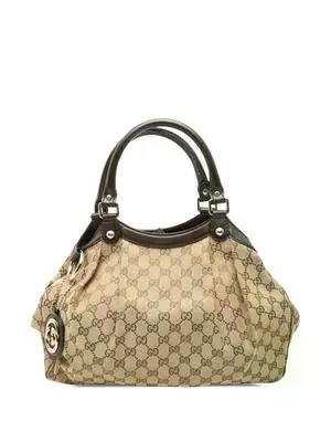 Gucci 2000-2015 Medium Gg Canvas Sukey Tote Bag - Neutrals