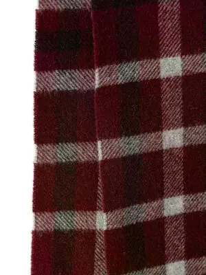 Marc O'polo Check-pattern Frayed Scarf