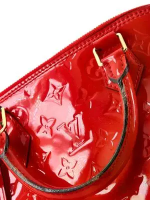 LOUIS VUITTON Alma Handbag Monogram Vernis Pm Satchel