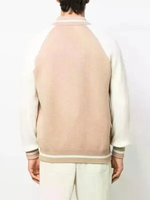 Brunello Cucinelli Knitted Zipped Varsity Jacket