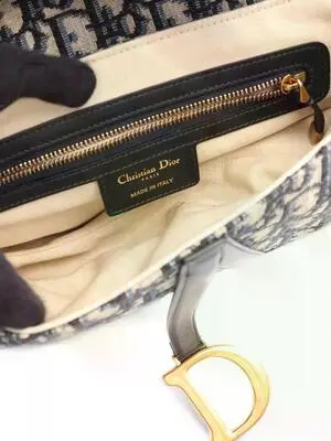 Dior 2010s Saddle Oblique Shoulder Bag