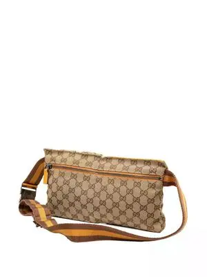 Gucci 2000-2015 Gg Canvas Web Double Pocket Belt Bag