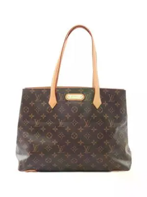 LOUIS VUITTON 2010 Mm Wilshire Monogram Tote Bag - Brown