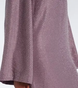 Solace London Delano Crystal-embellished Crepe Gown