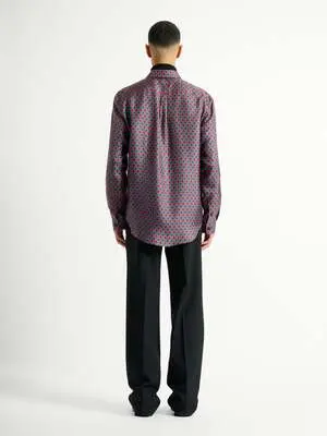 Balmain Printed Silk Shirt