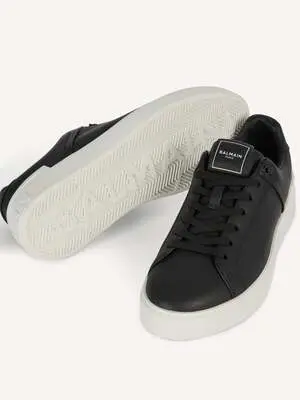 Balmain B-court Smooth Leather Trainers