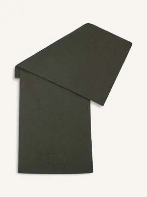 Balmain Wool Scarf With Leather Vintage Label
