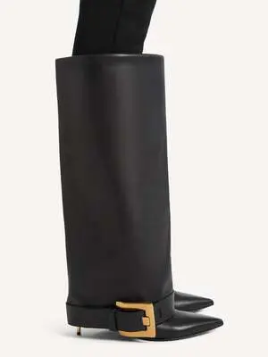 Balmain Anthem Calfskin Leather Boots