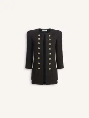 Balmain Tweed Jacket - Black