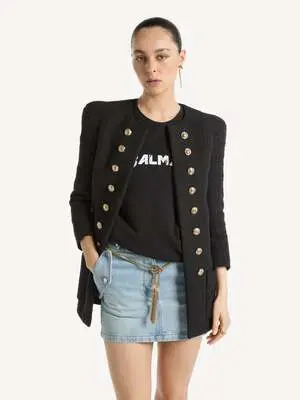 Balmain Tweed Jacket - Black