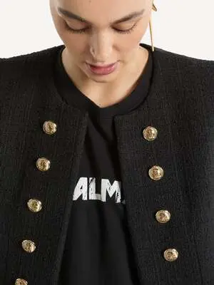 Balmain Tweed Jacket - Black