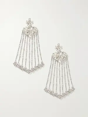 Rabanne Embellished -tone Earrings - Silver