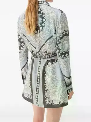 Versace Printed Silk Twill Mini Dress