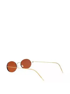 LINDBERG 81012 Round-frame Sunglasses