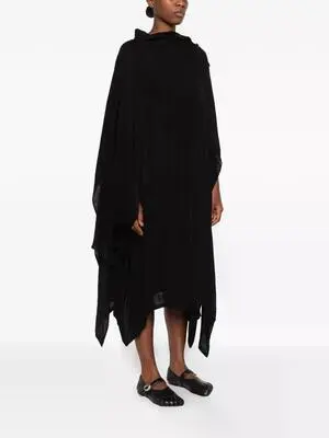 Yohji Yamamoto Stand-collar Asymmetric Dress