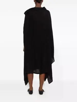 Yohji Yamamoto Stand-collar Asymmetric Dress
