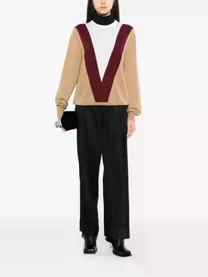 PORTS V Logo-applique Sweater