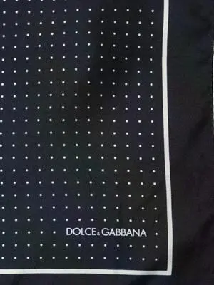 Dolce & Gabbana Polka-dot Silk Pocket Square