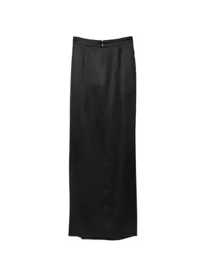 Max Mara Draped Satin Midi Skirt