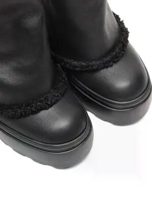Casadei Winni Faux-fur Trim Boots