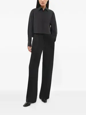 Simkhai Renata Cropped Button-down Shirt