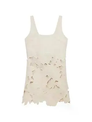 Simkhai Embroidered Cut-out Mini Dress