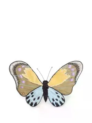 Valentino Garavani Flutterby Pin-fastening Brooch - Yellow