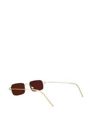 LINDBERG 8220 Rectangle-frame Sunglasses